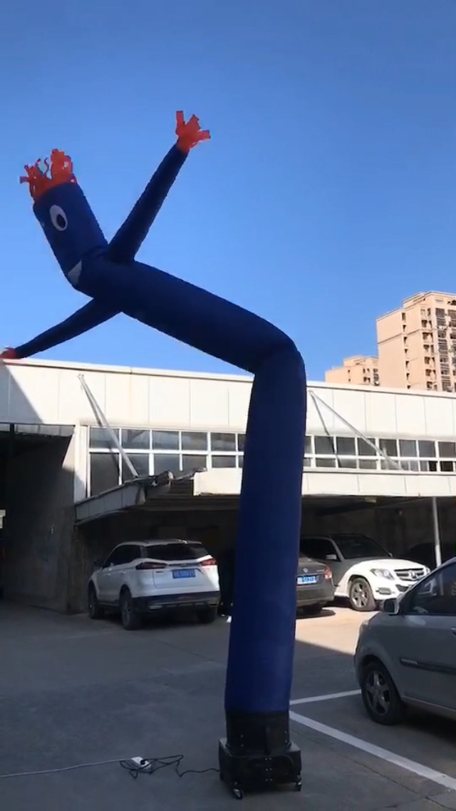 Watch 20ft Advertising Inflatable Tube Man Blow Up Giant Waving Arm Fly ...