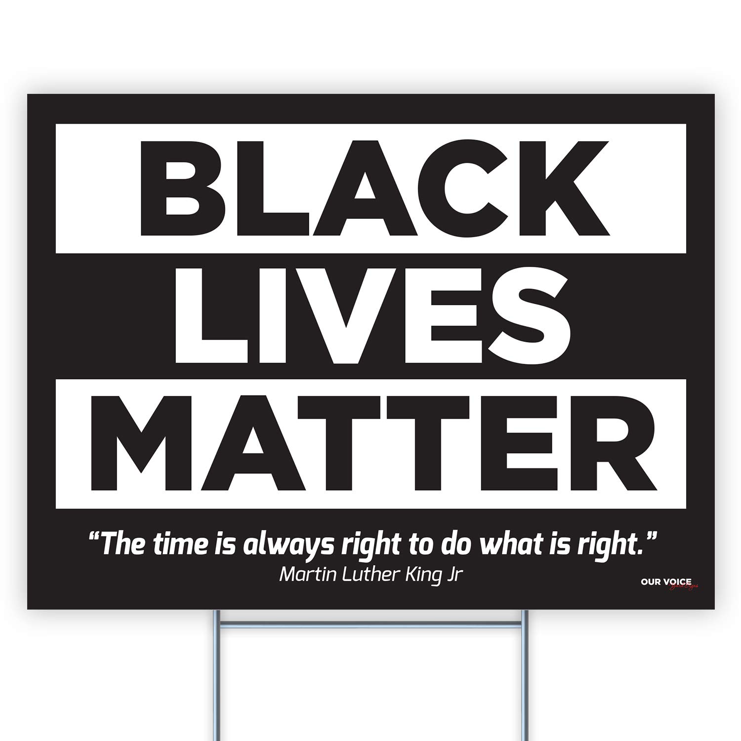Amazon.com : Yard Sign Black Lives Matter with Stakes, Weatherproof ...