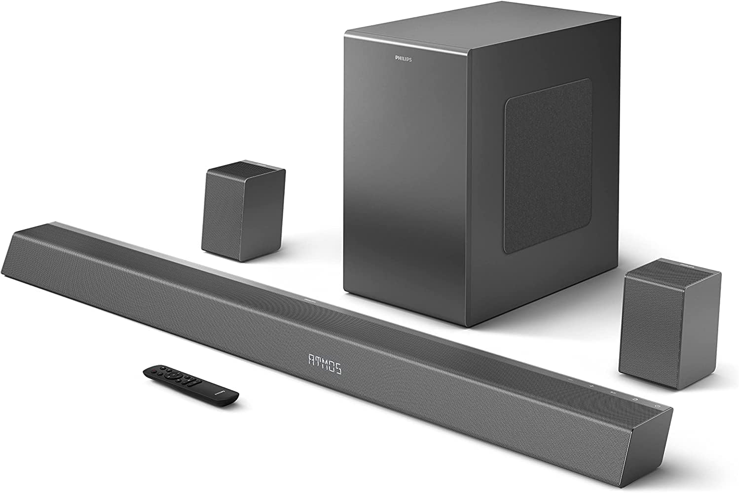 PHILIPS Soundbar TAB8967 7.1 CH (5.1.2) 780 Watt with HDMI ARC, AI ...