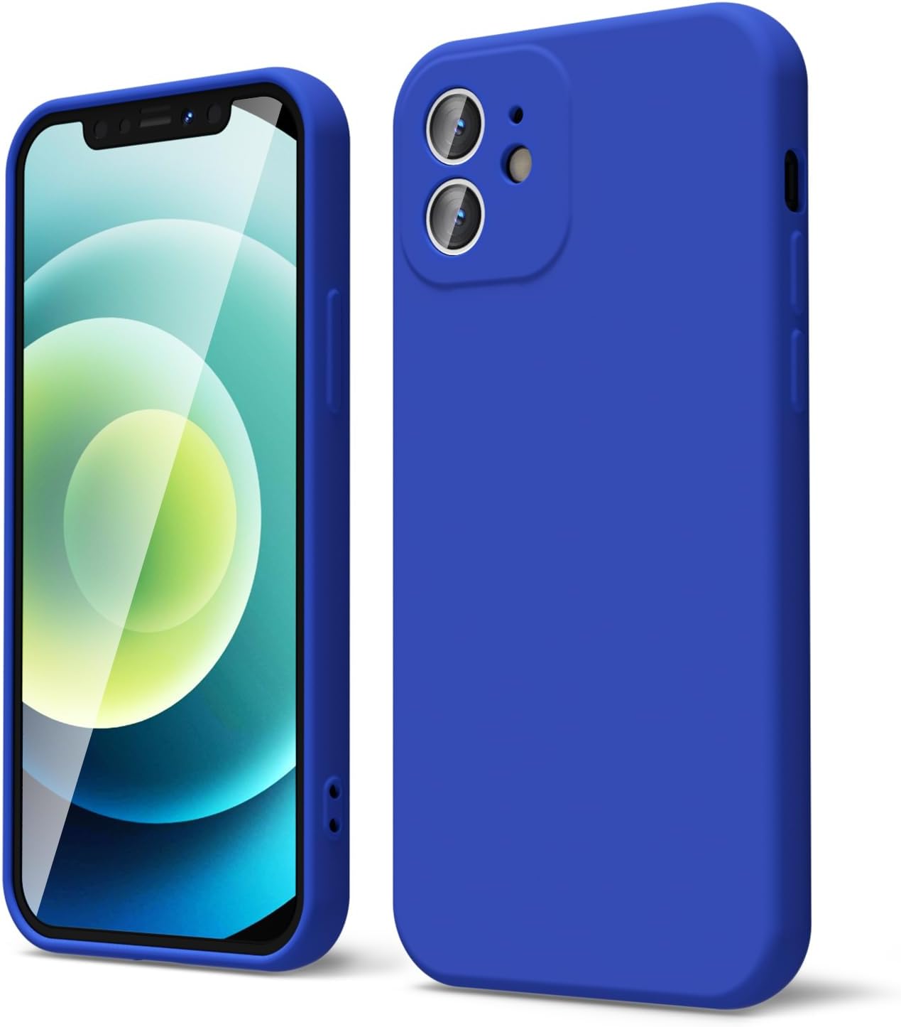 Amazon.com: oakxco for iPhone 12 Case Liquid Silicone, Soft Rubber Gel ...