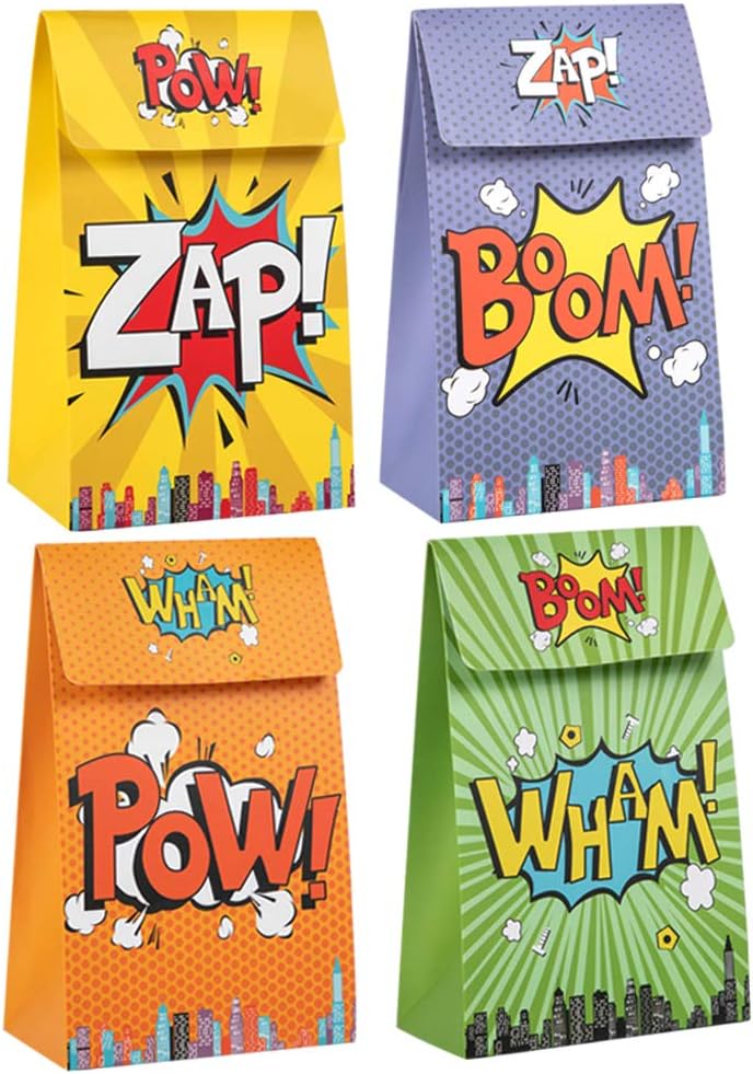 Amazon.com: Jiahu 20 Packs superhero party candy boxes, superhero party ...