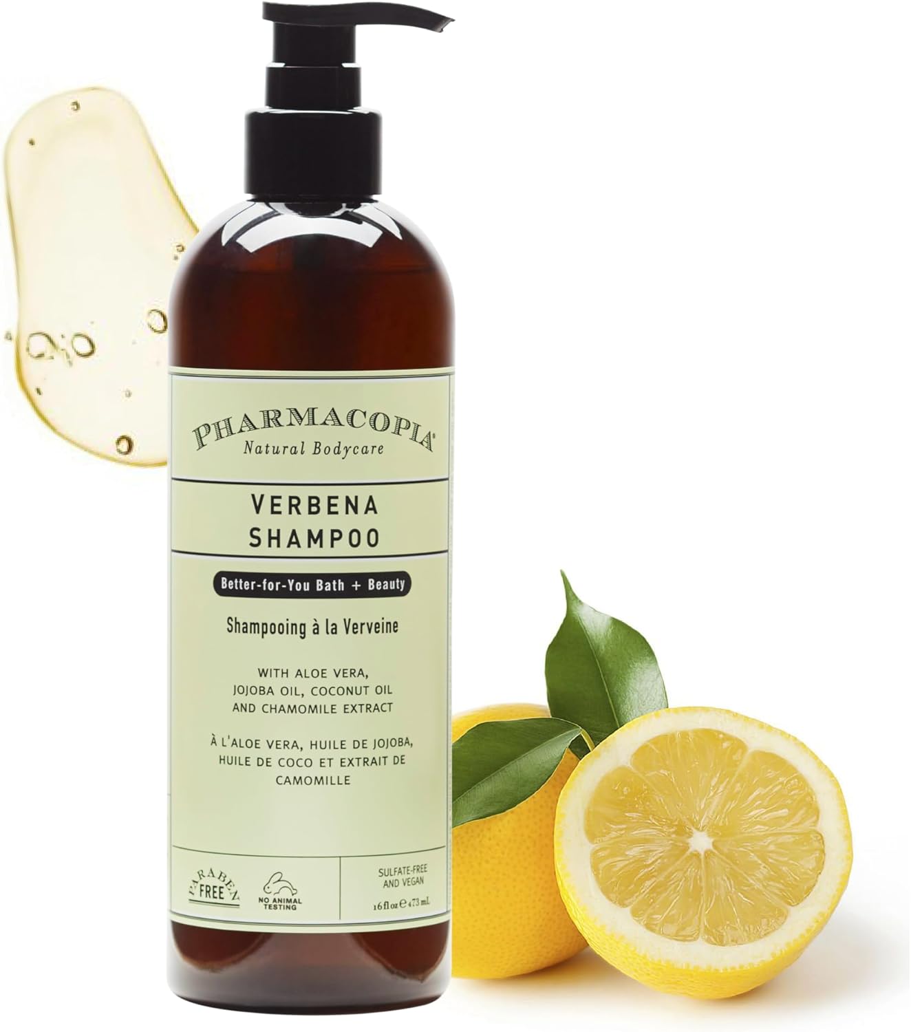 Pharmacopia Verbena Shampoo - Natural Hair Care with Plant Based ...