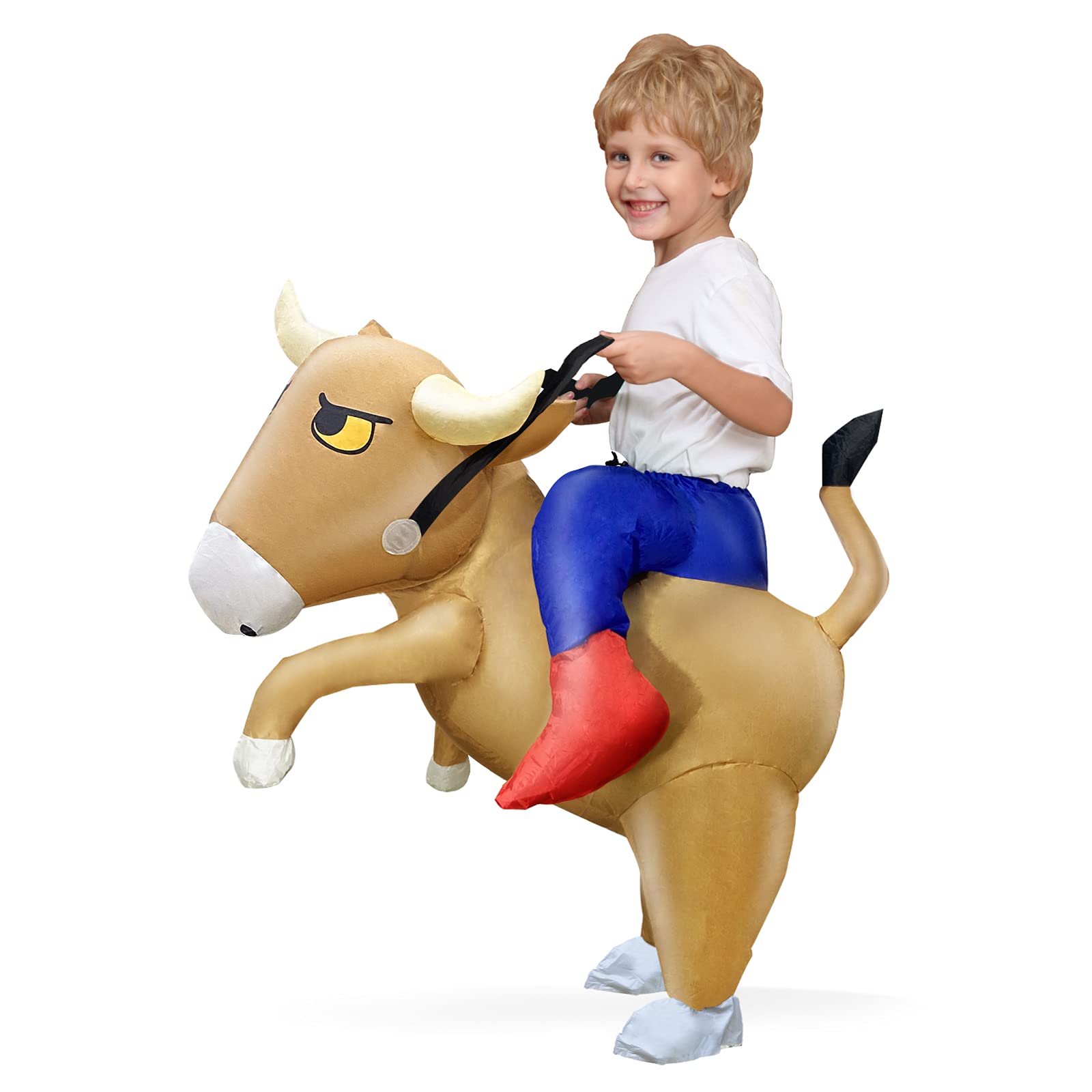 Camlinbohalloween Inflatable Costume Bull Rider For Boys Toddlers ...