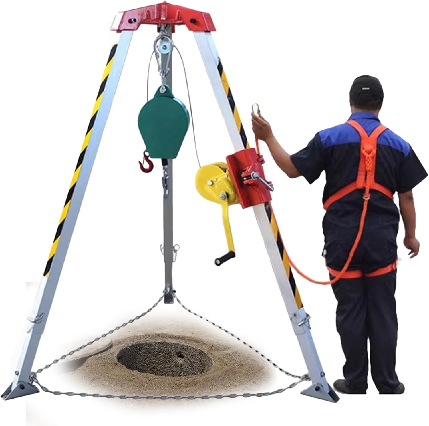 Tripod Confined Space Rescue Tripod Adjustable Confined Space Entry Kit ...