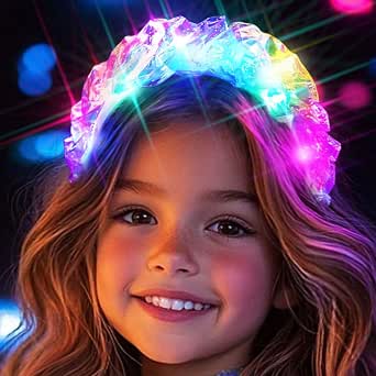 Amazon.com: Fashey Light Up Headband Led Headbands Glow Hair Band ...