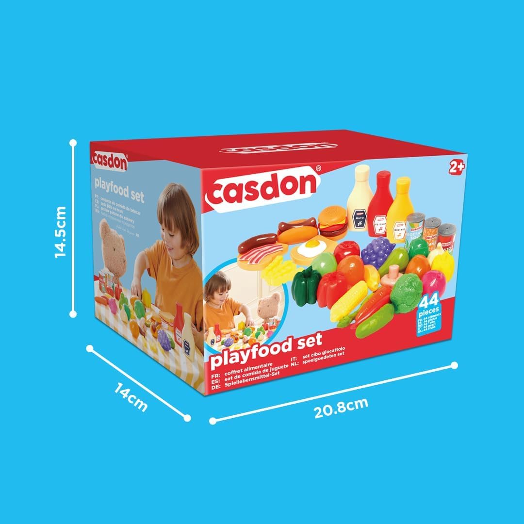 Snapklik.com : Casdon Play Food Set. 44 Piece Play Food Set For ...