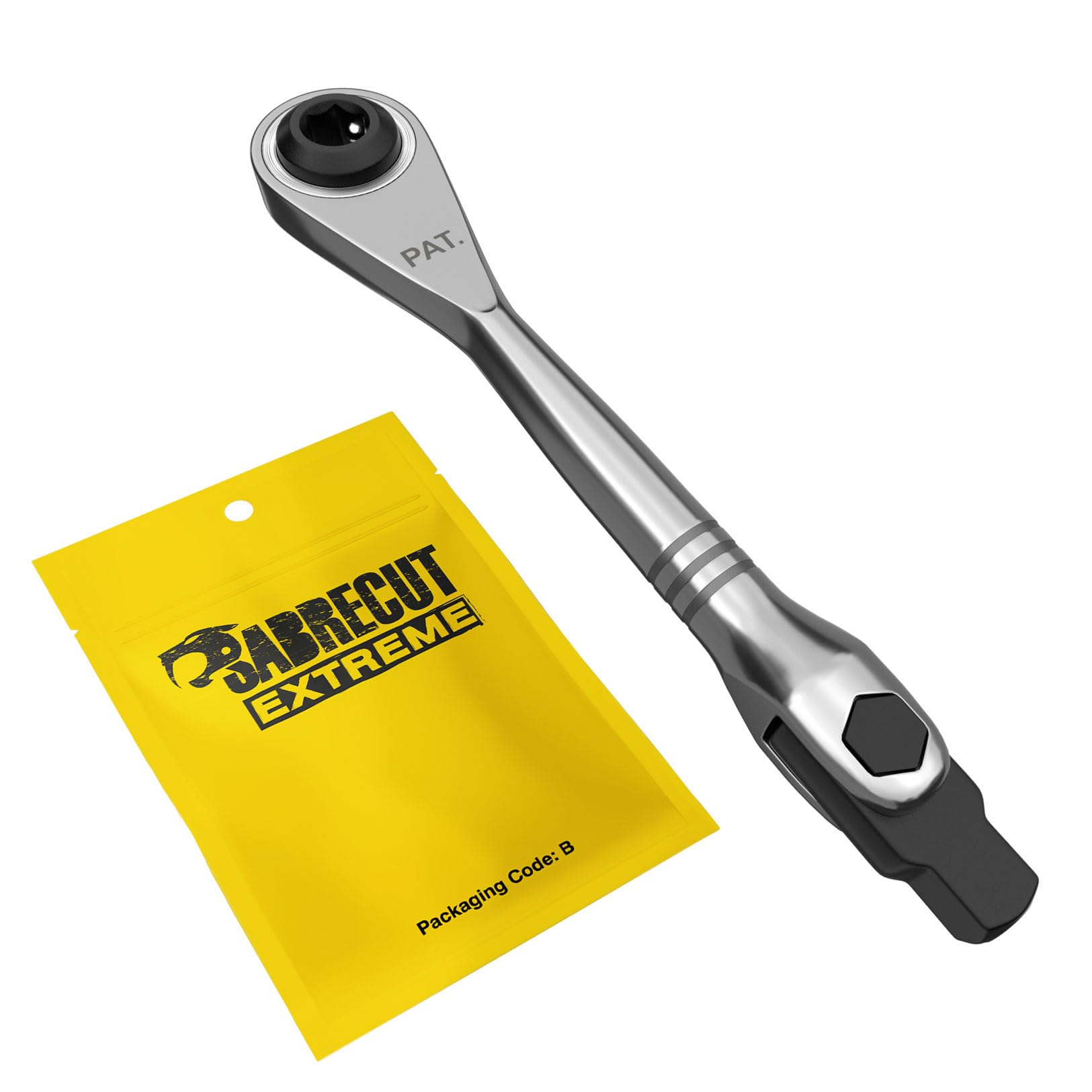 1 x SabreCut MRSC04 Mini Micro Ratchet 6.3mm (1/4") HEX Adjustable 1/4 ...