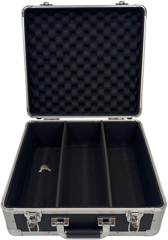 NEO CD DVD ALUMINIUM DJ FLIGHT CASE SILVER -HOLDS 420 WITH SLEEVES ...