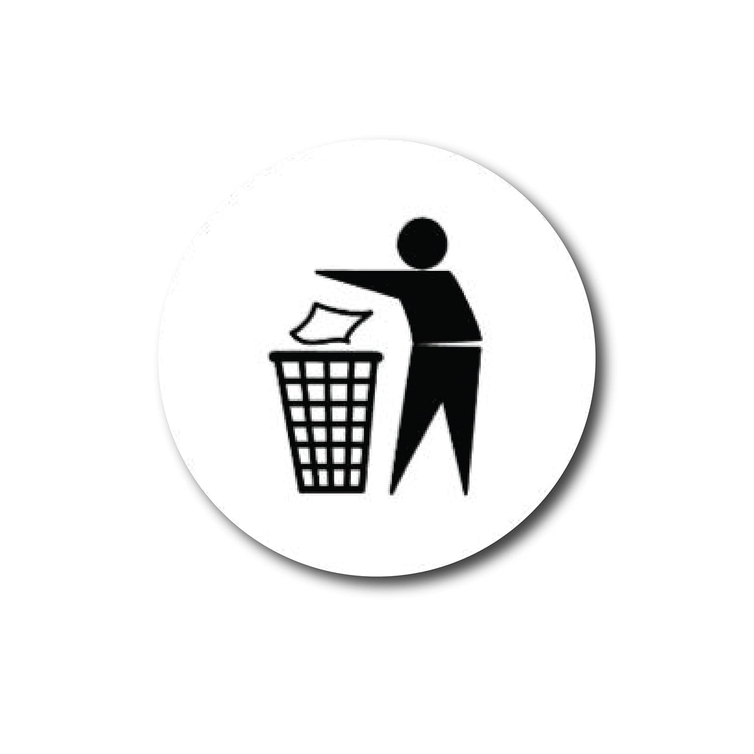 ISEE 360® Dustbin Keep Clean Sign Sticker for Office Restaurant Theater ...