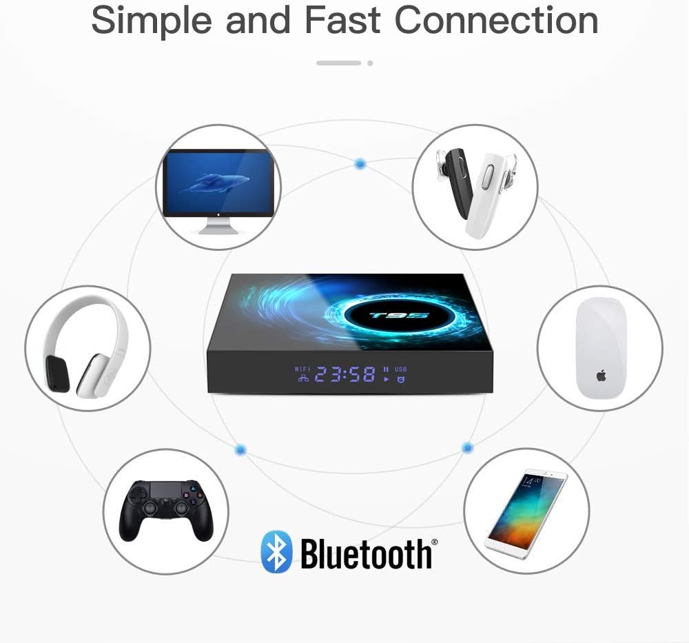 Android TV Box 10.0,EASYTONE Smart TV Box 2GB Ram 16GB Rom Quad Core ...