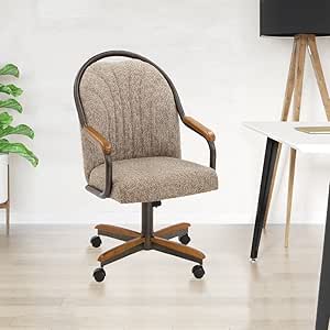 Amazon.com - Overstock Chromcraft Douglas Caster Dining Chairs in ...