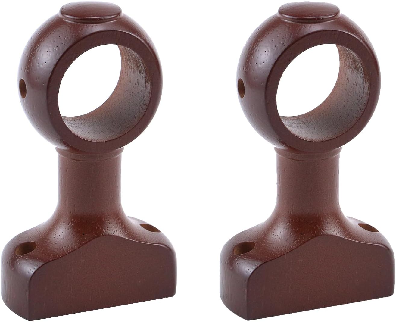 HEVSTIL Lot de 2 supports de tringle à rideaux en bois pour tringle de ...
