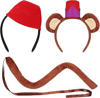 Amazon.com: Arabian Prince Costume Monkey Costume Accessories Set Red ...