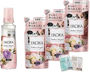 Amazon.co.jp: Kao Iroka Fabric Softener Brilliant Bouquet, Main Unit, 20.1 fl oz (570 ml ...