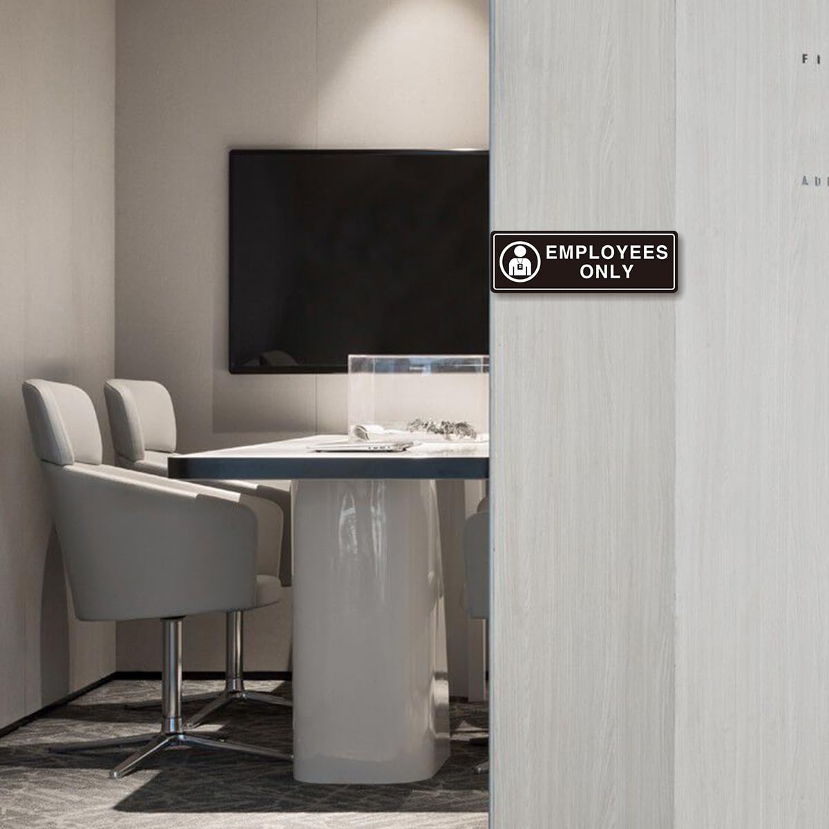 Snapklik.com : Beiyier 3 Pack Employees Only Sign - Acrylic Plastic ...