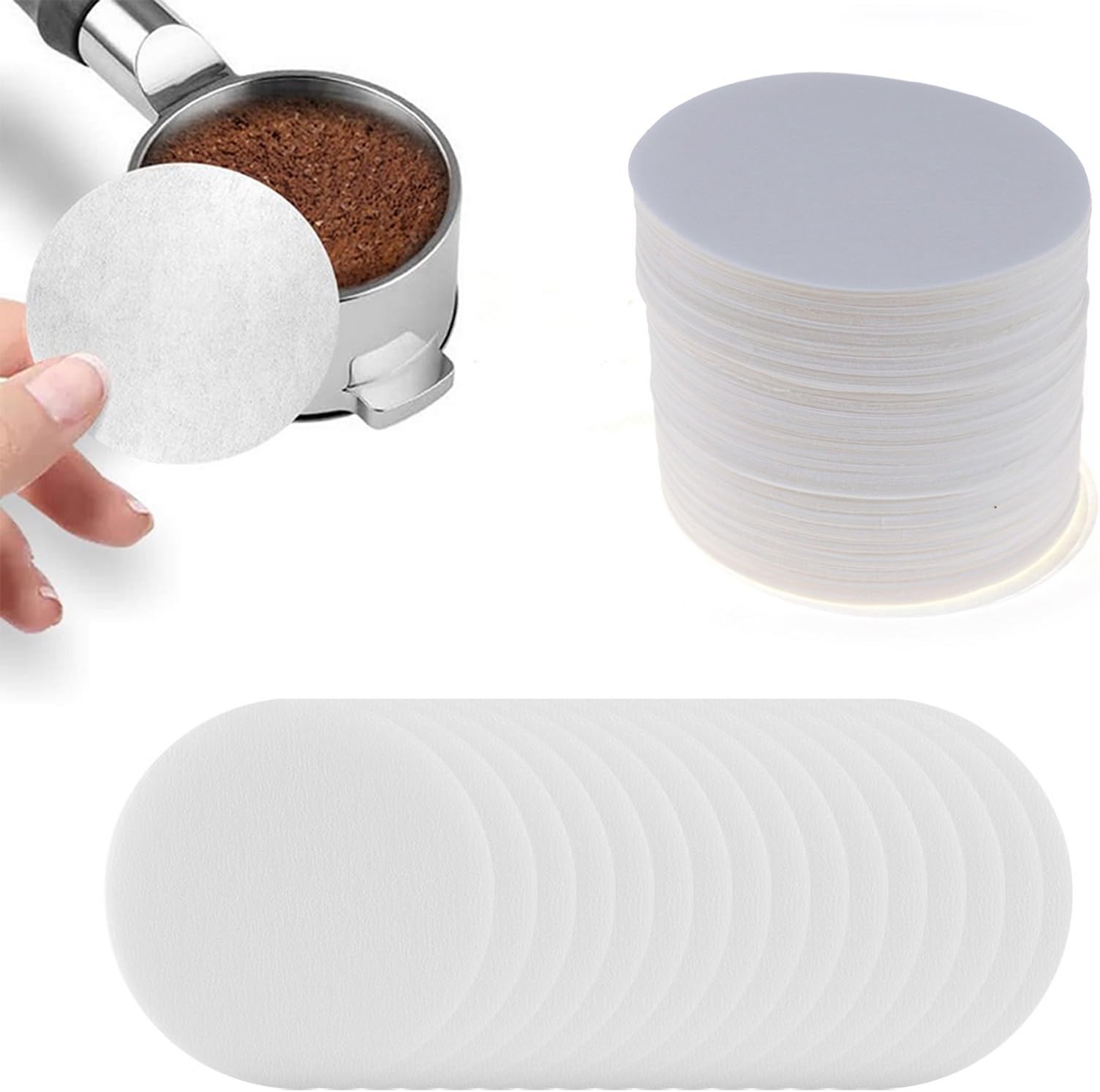 Amazon.com: 800 Count Espresso Coffee Filters, 58 mm Unbleached Round ...