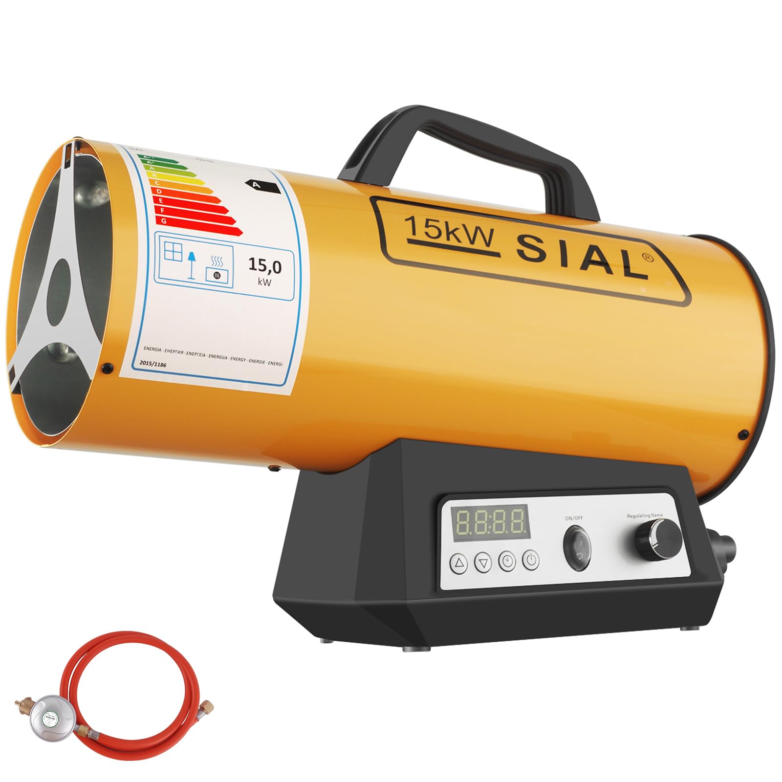 SIAL 51,300 Btu/hr Gas Fan Heater Gas Heat Cannon Gas Portable Heater ...