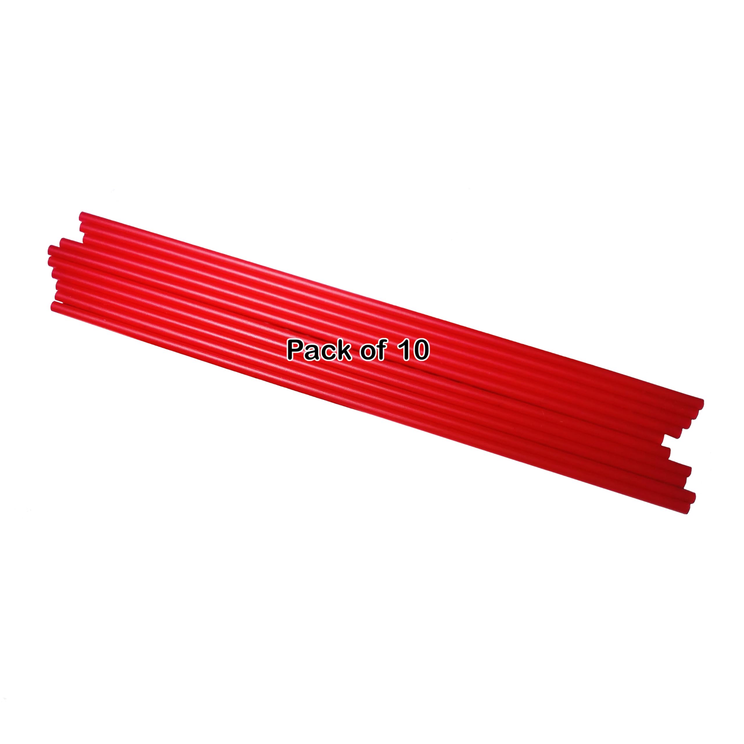 (10-Pack) 5" Red Plastic Straws for Aerosol Spray Cans - Ideal Tip ...