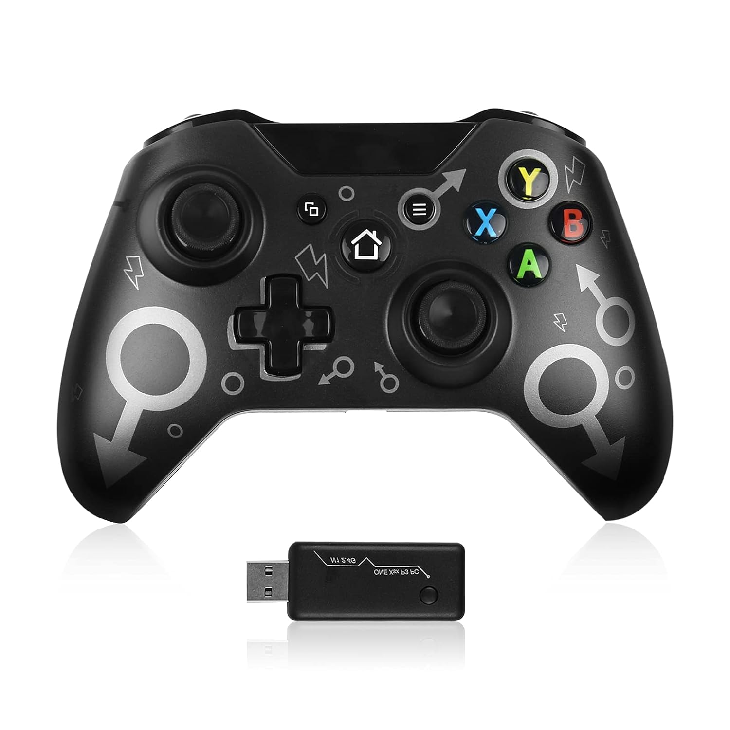 Wireless Controller,Gamepad Ohne Kabel,2,4Ghz Doppelter Vibration Game ...