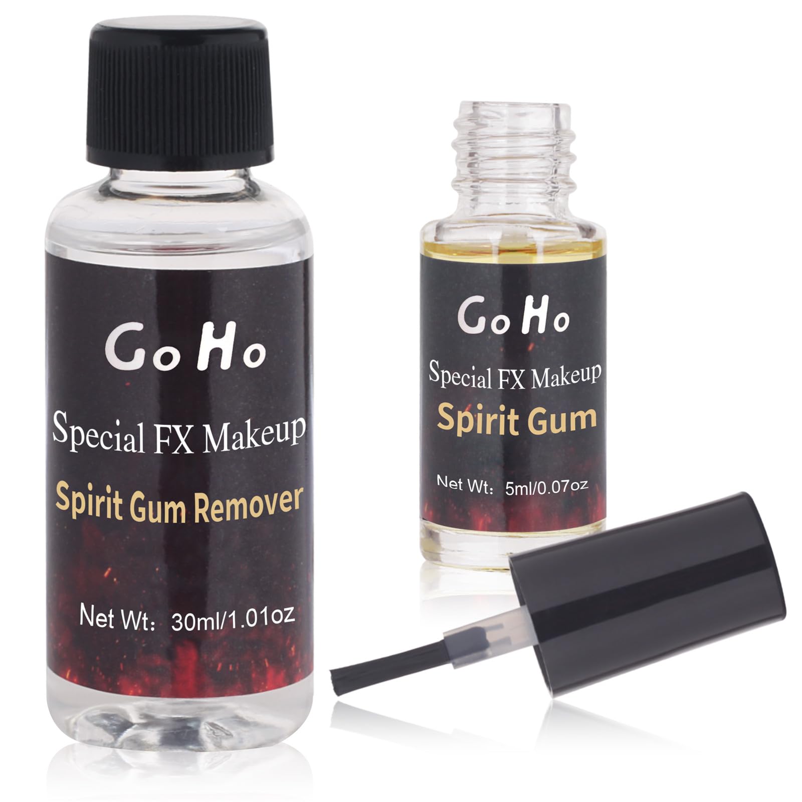 Amazon.com: Go Ho Spirit Gum Adhesive and Remover Kit-5ml Spirit Gum+ ...