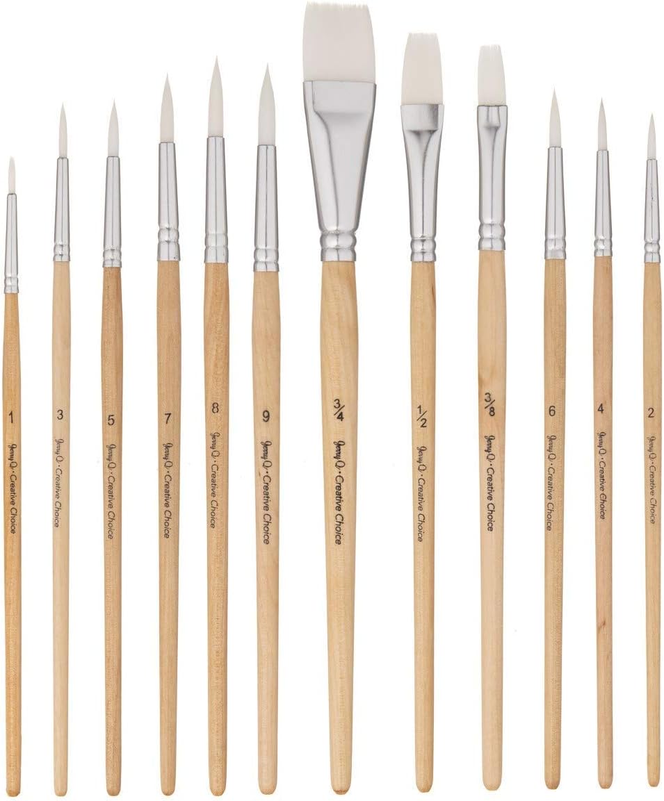 Amazon.com: Brushes White Synthetic Fundamentals by Artist's Loft