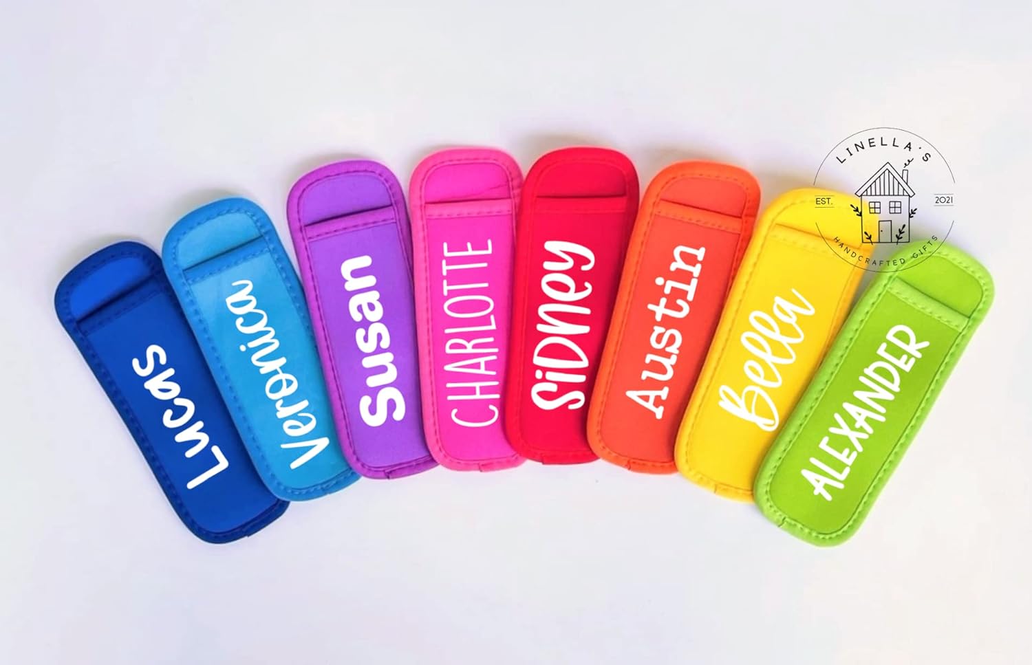 Amazon.com: Personalized popsicle sleeve, neoprene freeze pop sleeve ...