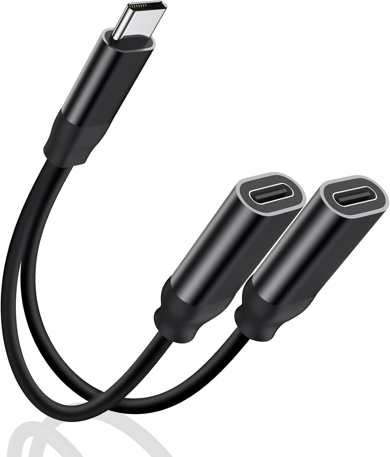 Amazon.com: Dual USB C Headphone and Charger Adapter, 2 in 1 USB C ...