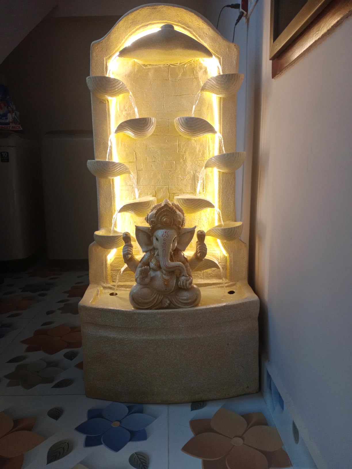 Holiness Craft Resin, Fiberglass Water Fountain 44 Inch Long Diya ...