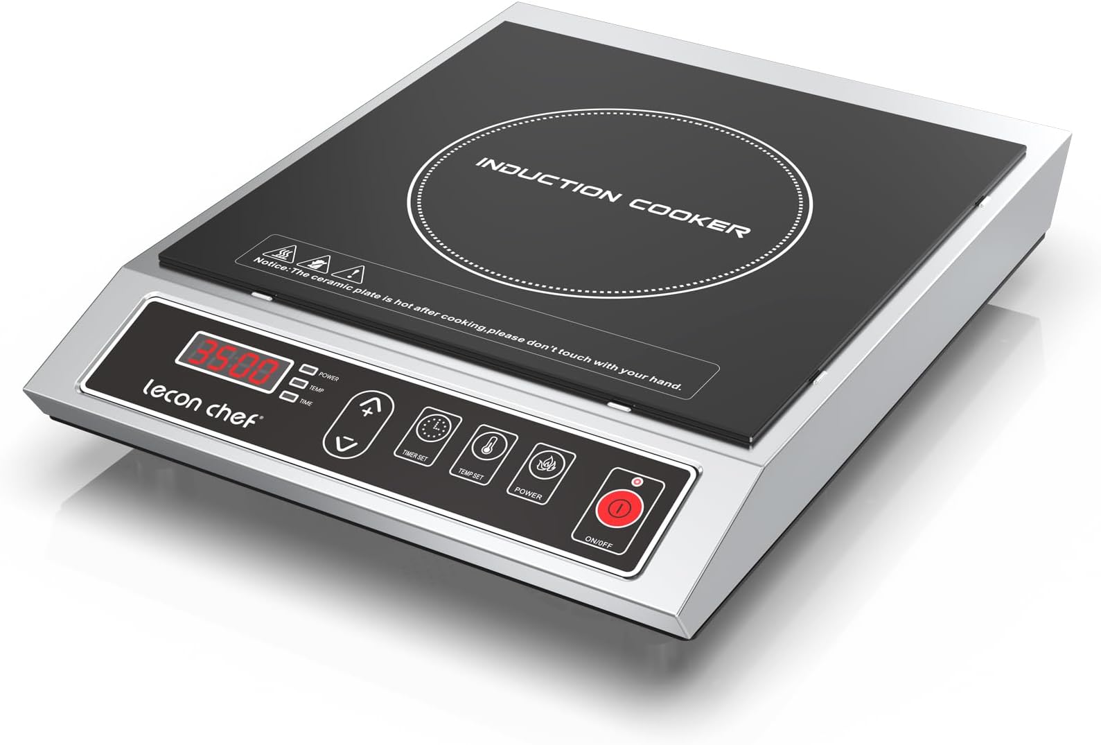 Lecon Chef Plaque de cuisson à induction, Puissance de 3500W, avec ...