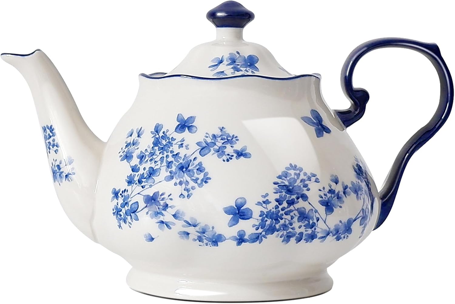 Amazon.com | Bone China European Style Floral Ceramic Teapot - 45oz ...