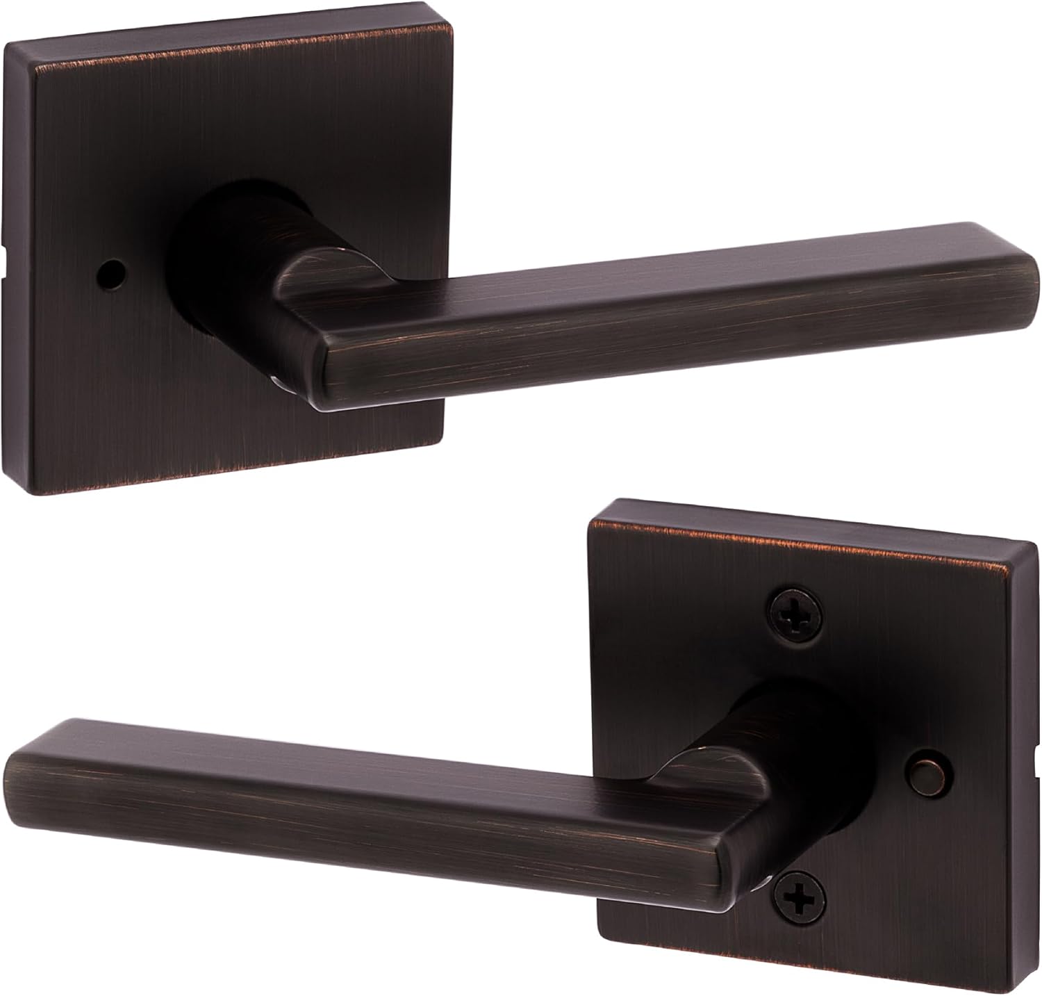 Kwikset Halifax Interior Privacy Door Handle with Lock, Door Lever For ...