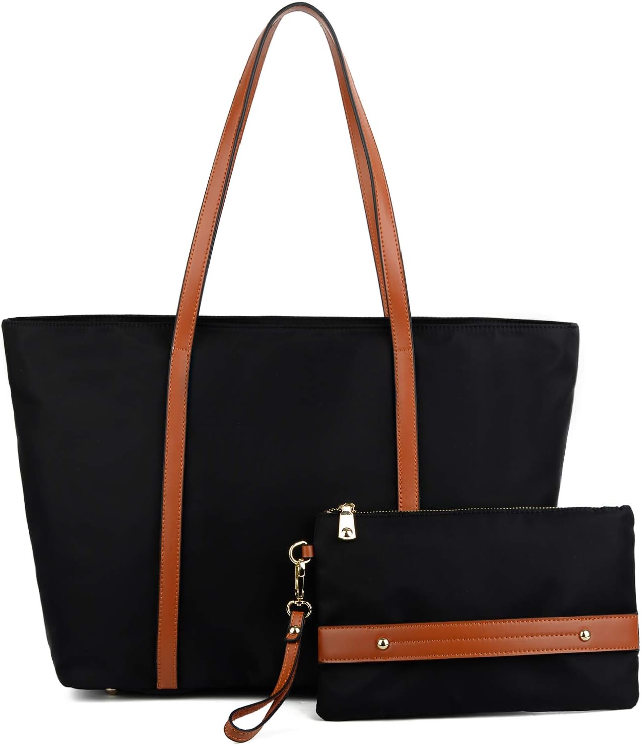 Amazon.com: YALUXE Women's Nylon Tote Bags Large Capacity Shoulder Bags ...