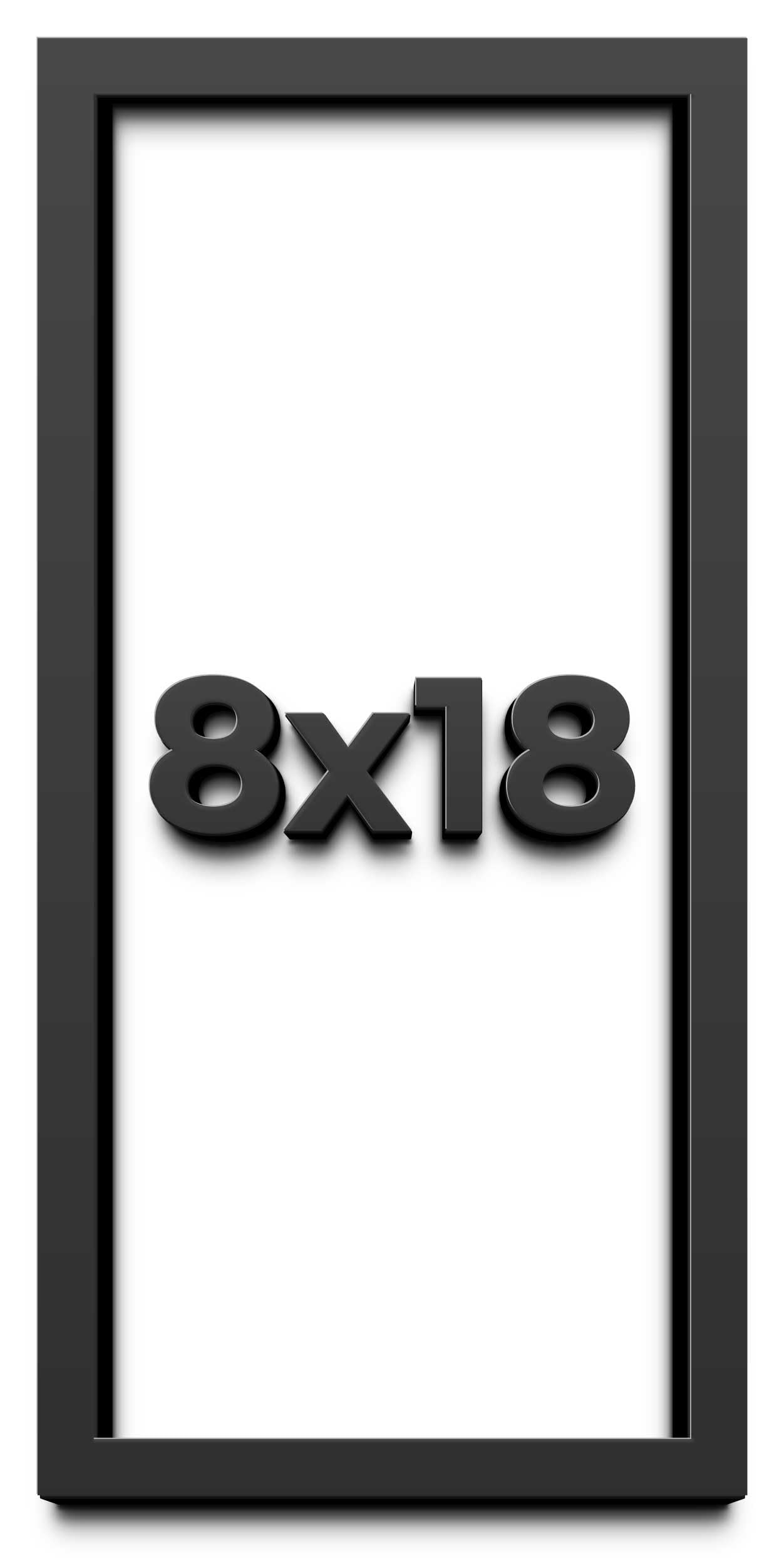 Amazon.com - 8x18 Shadow Box Frame Black | 1 Inch Deep Solid Wood ...