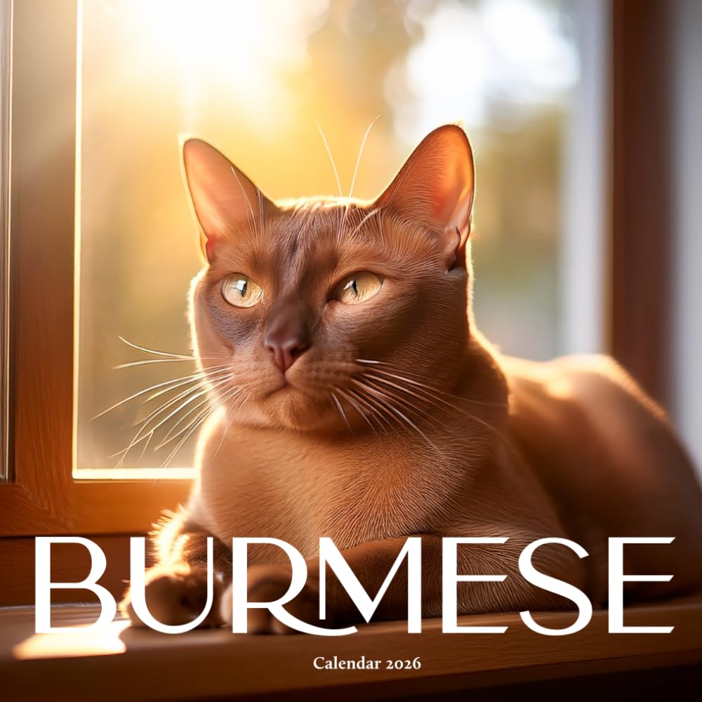 Burmese Cats 2026 Calendar: Elegant Pets and Feline Photography ...