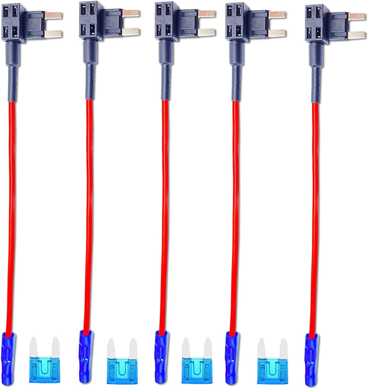 Amazon.com: Jawmoy Pack-5 Car Fuse Adapter, 12V Car Add-a-Circuit Fuse ...