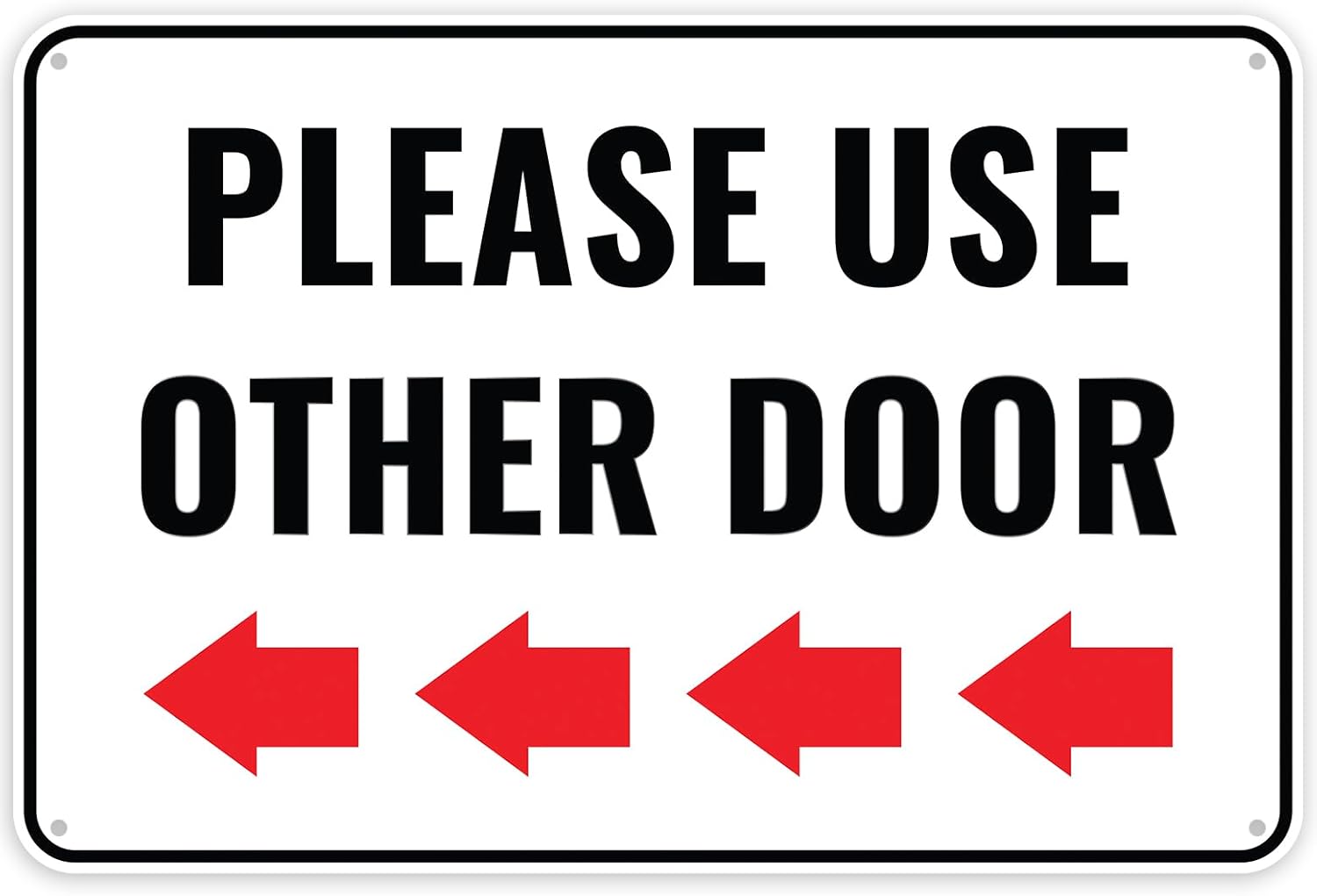 Amazon.com: 1PC Please Use Other Door Sign Left, 12 x 8 Inches ...
