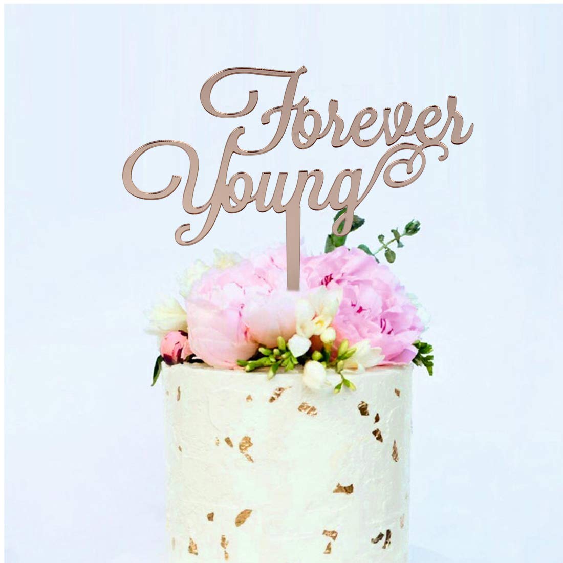 Zxyxka Forever Young Cake Topper Young Af Sign Happy 30th | Desertcart ...