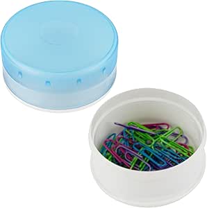 Amazon.com : GlobleGarden Paper Clips Holders, Plastic Paper Clips ...