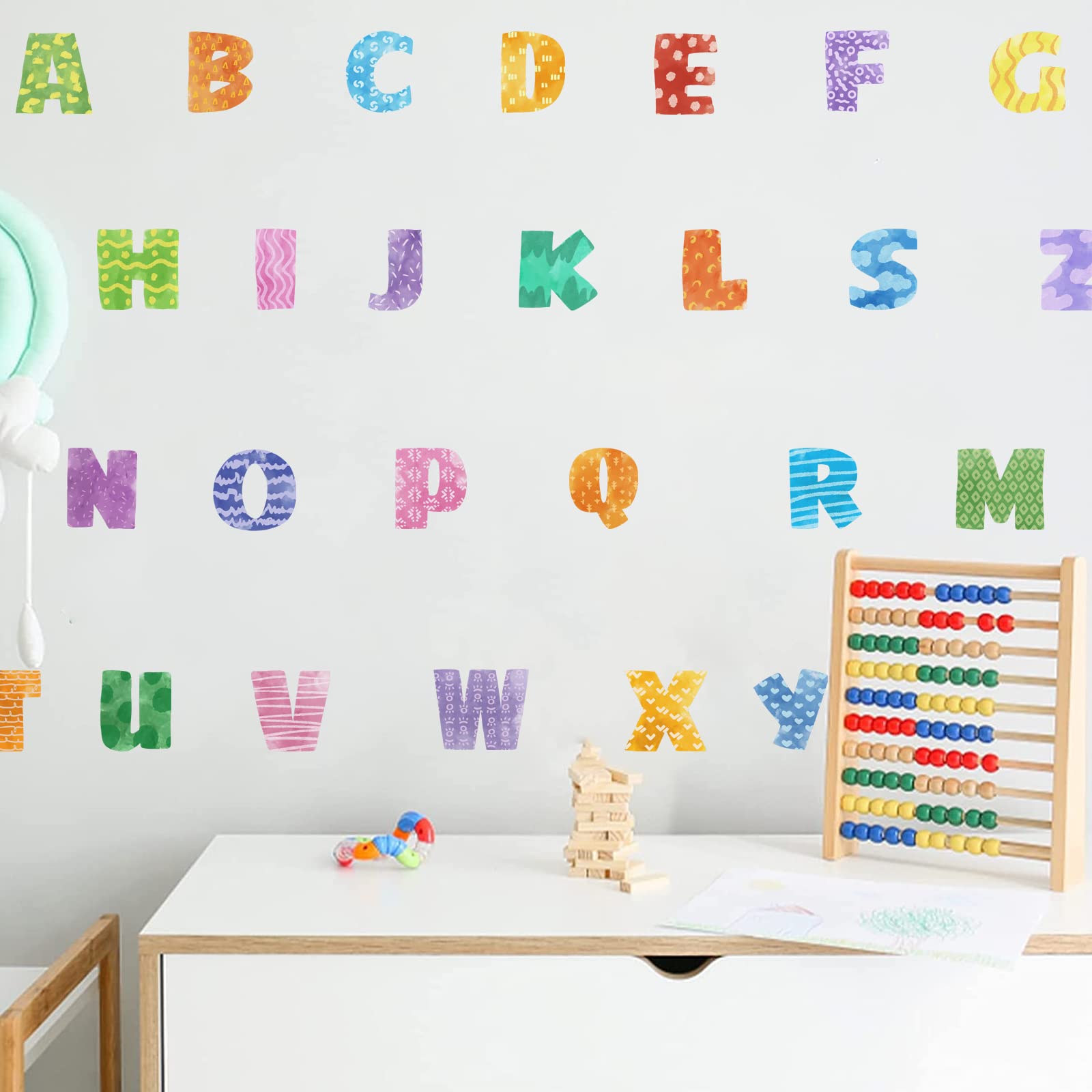Snapklik.com : Alphabets Wall Decals ABC Letters For Kids Room Decor ...
