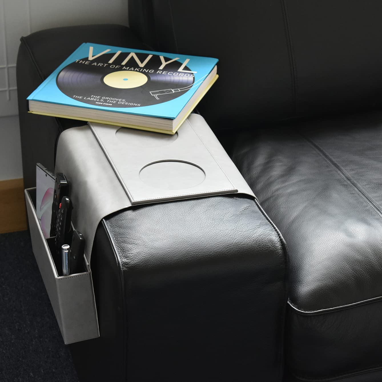 Snapklik.com : Connected Essentials Sofa Arm Tray Table & Couch Remote ...