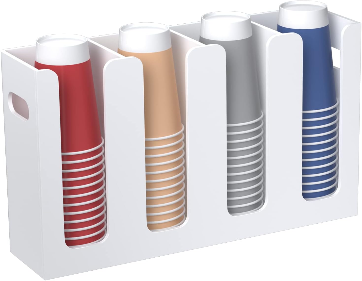 Amazon.com: BOSSCASA Disposable Coffee Cup Dispenser with Handles ...