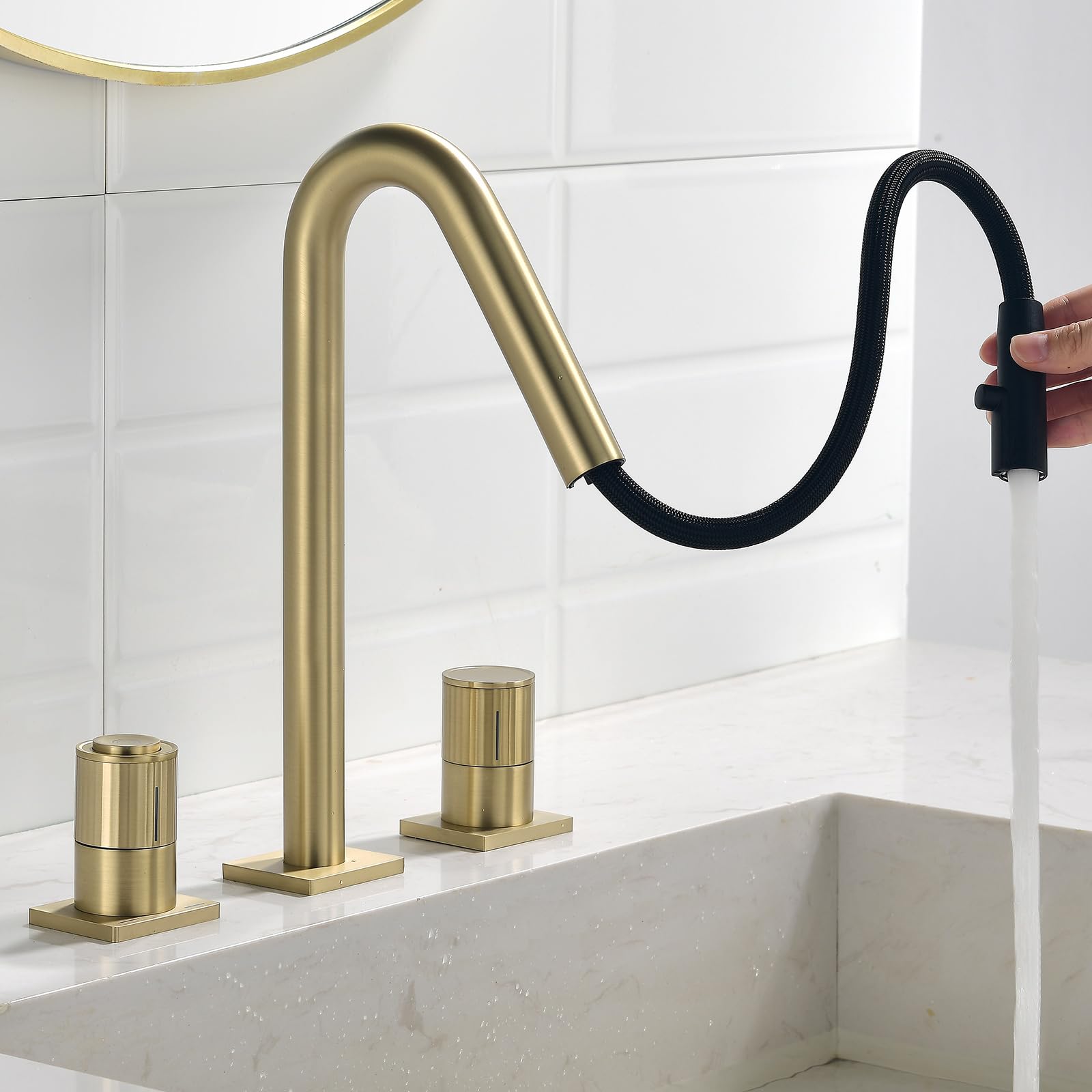 Bathroom Faucets for Sink with Smart Temperature and Flow Memory, 8 ...