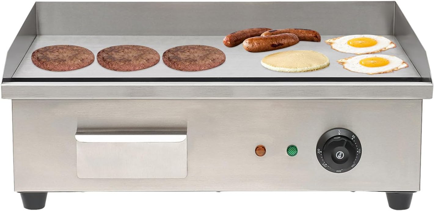 Amazon.com: 3000W Electric Countertop Griddle Stainless Steel BBQ Grill ...