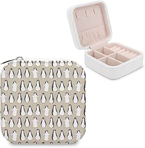 Amazon.com: Cute Baby Penguin Small Jewelry Box Portable Travel Mini ...