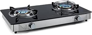 Klarstein Gaskocher 2-Flammig, 7,7kW Camping Gaskocher für Innenbereich ...
