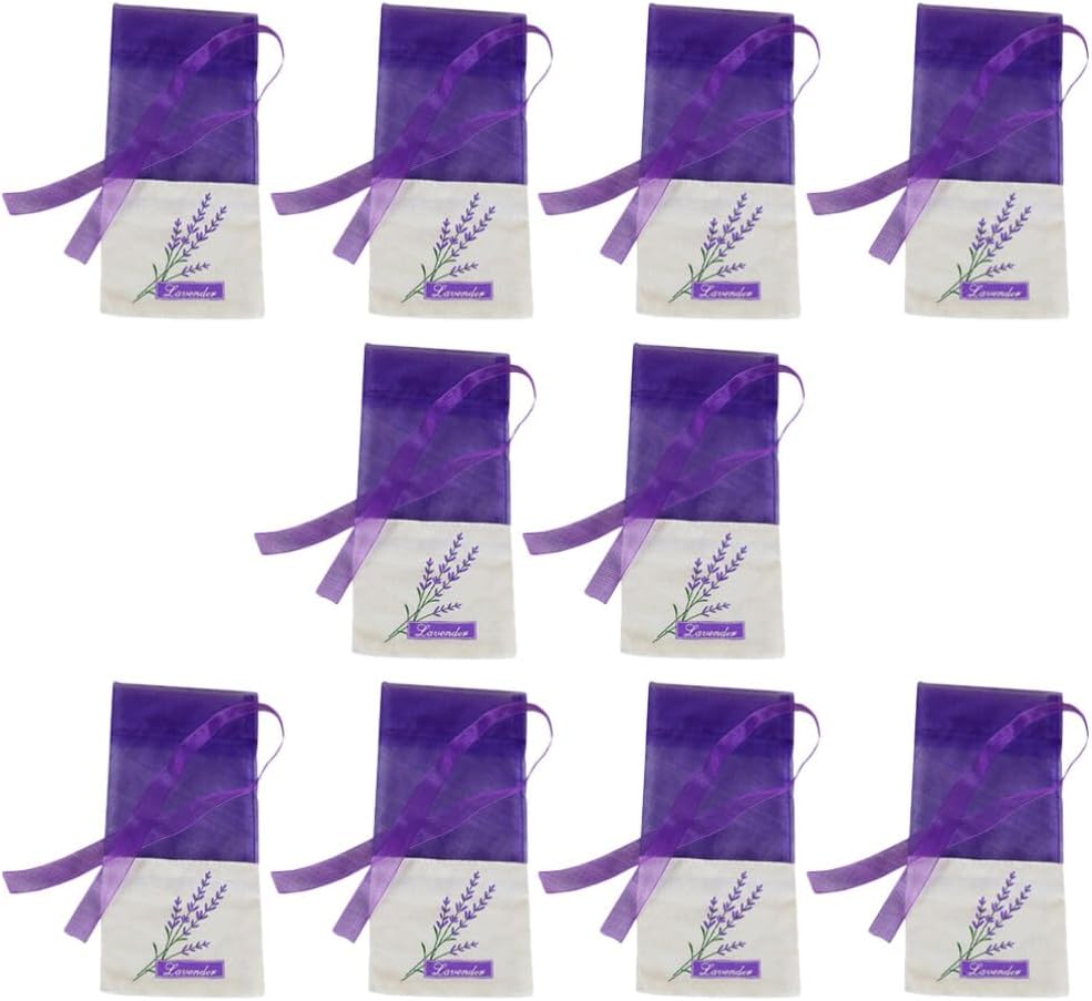NUOBESTY Sachet Bags, 10pcs Lavender Sachet Bags Empty Sachet Bags ...