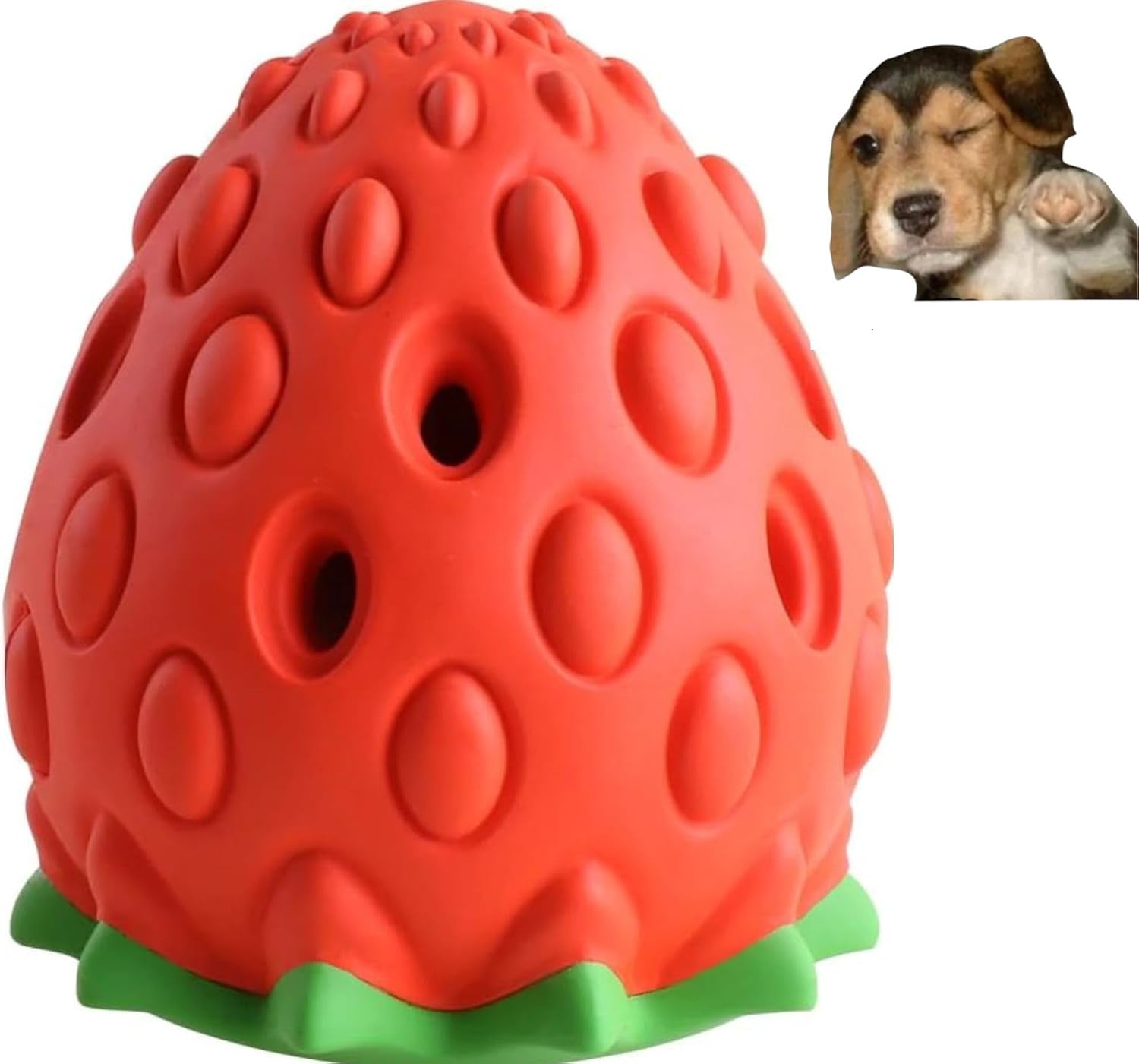 Amazon.com : MORITAS PET Strawberry Dog Toothbrush Chew Toy - Fillable ...