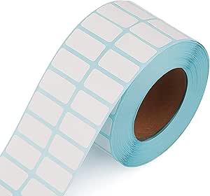 3000pcs 0.8x0.4inch Self Adhesive Label Sticker, Blank White Rectangle ...