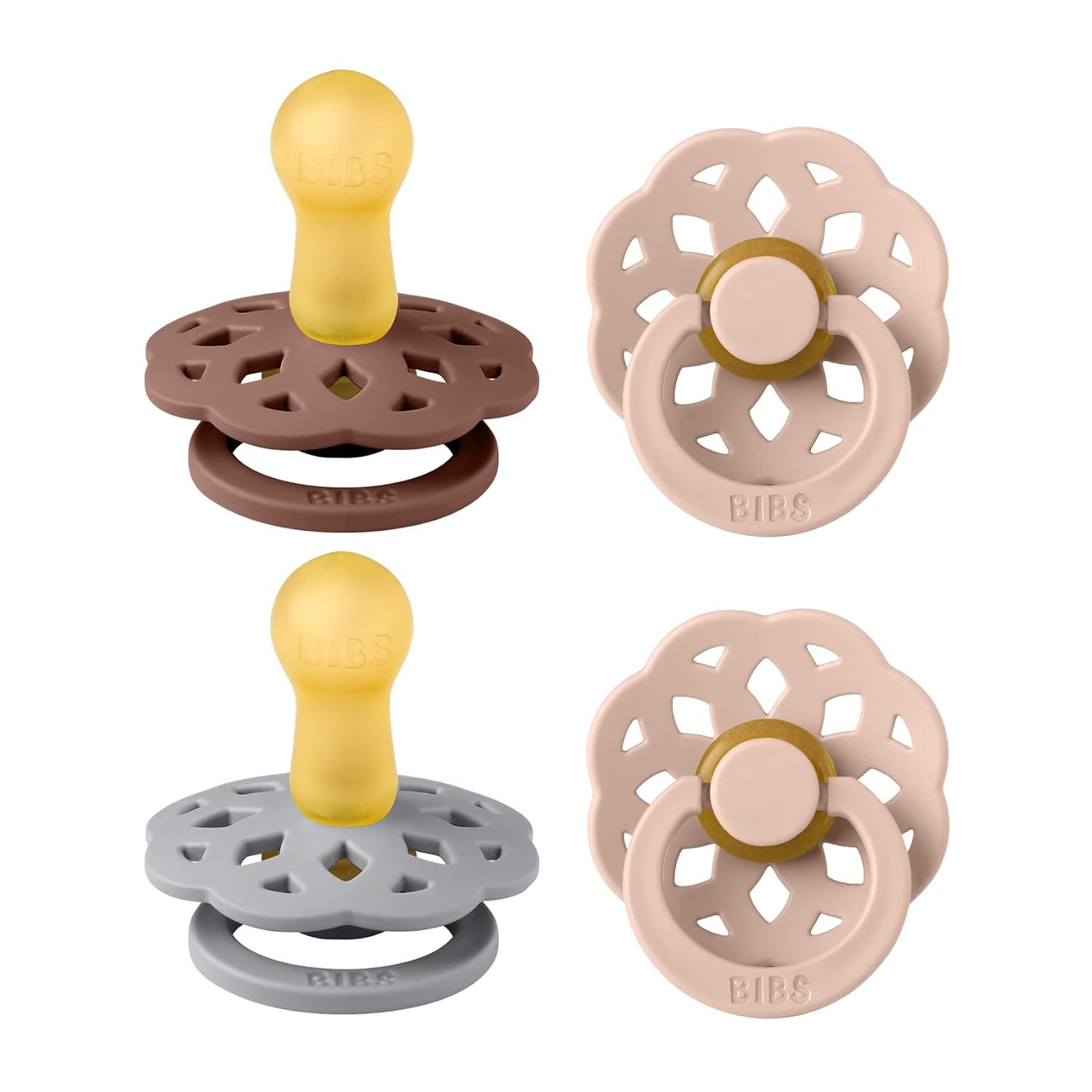 Amazon.com : BIBS Boheme Soother 4-Pack | BPA Free Dummy Pacifier ...