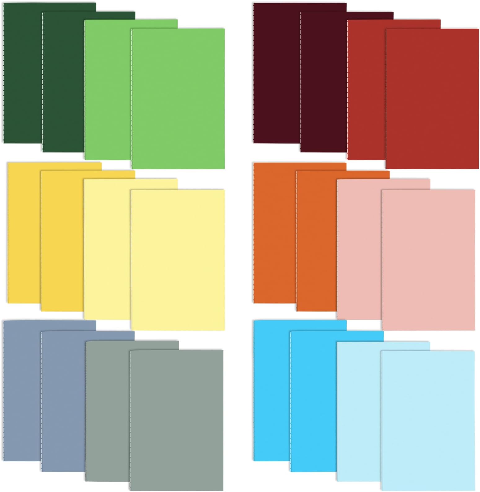 24Pack Mini Notebook Bulk, 3.5 x 5" Small Journal 36 Lined Pages(18 ...